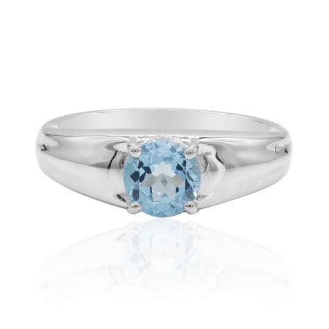 Anillo En Plata Con Topacio Azul Suizo Tenner Diniz 3923MP Juwelo Joyas