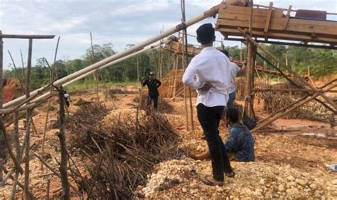Tambang Emas Ilegal Di Merangin Digerebek Polisi 1 Orang Ditangkap
