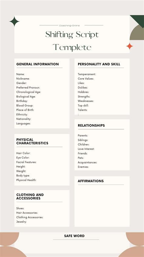 Shifting Script Template Google Docs Printable Word Searches