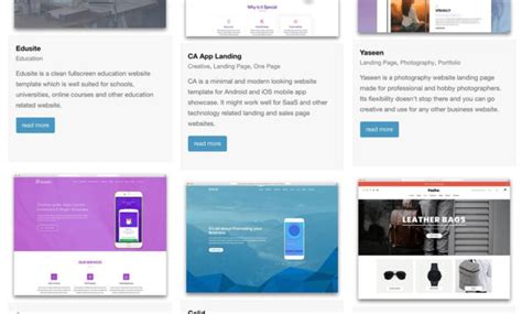 Top Free Onepage Website Templates Built With Bootstrap Intended For