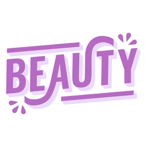 Beauty Word Lettering PNG SVG Design For T Shirts