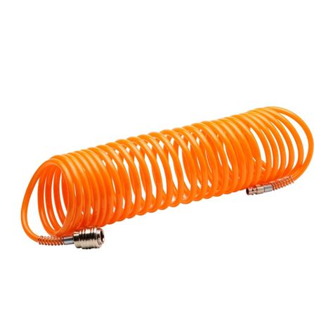 Manguera Espiral Aire Comprimido 7 5 metros Adaptador Rápido MAURER