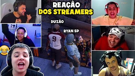 REAÇÃO DOS STREAMERS DO COMPLEXO VENDO O SHOW DO MC RYAN SP E DUZÃO NO