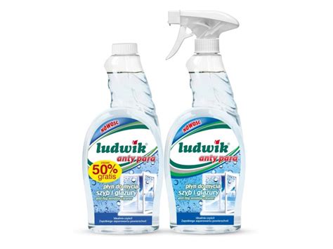 Ludwik Płyn do mycia szyb i glazury z antyparą 750 ml zapas 750 ml