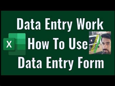 How To Do Data Entry Work In Excel