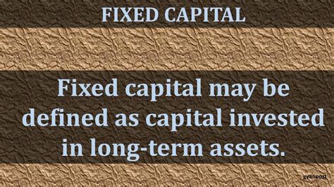 Difference Between Fixed Capital And Working Capital Youtube
