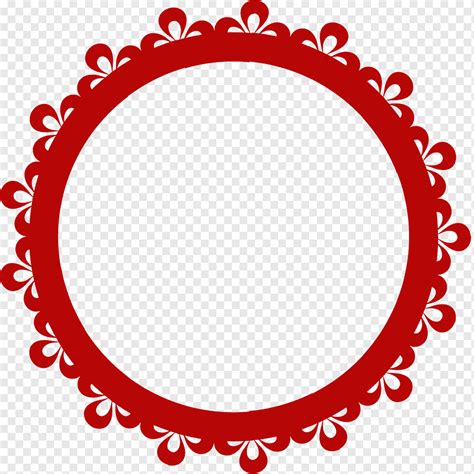 Borde circular patrón borde patrón bordes decorativos borde rojo del