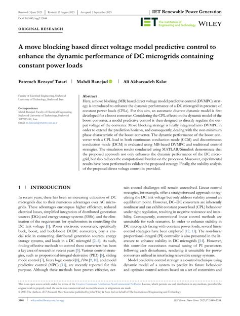 pdf a move blocking based direct voltage model predictive control to enhance the dynamic