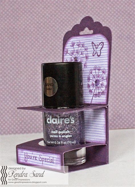 Luv 2 Scrap N Make Cards Pretty Nail Polish Holder With GI
