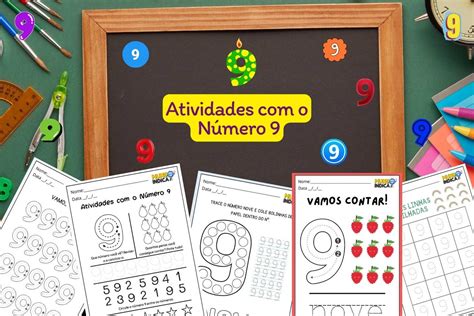 10 Atividades o Número 9 Prontas para Imprimir