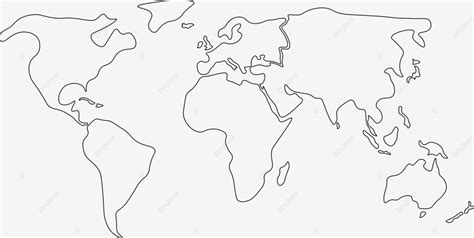 Dibujos De Mapa Continentes Para Colorear Vsun
