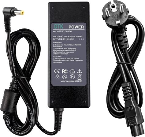DTK Netzteil für ACER 19V 4 74A 90W Netzteil Aspire für ACER ladekabel