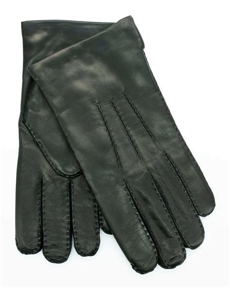 Popular Designer Black Portolano Men Gloves Editorialist