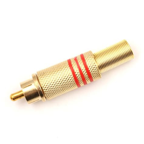 Conector macho 10 gêmeos rca plugue av para pc e Grandado