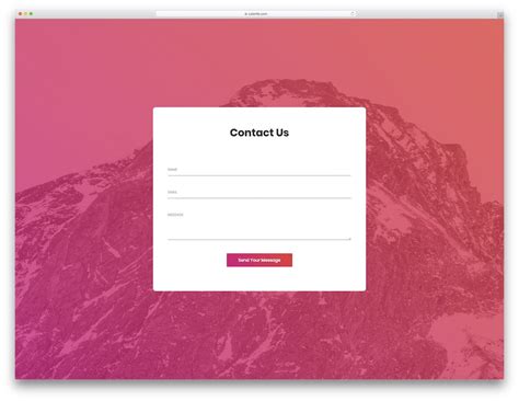 Top Des Mod Les De Formulaire De Contact Html Et Css Gratuits