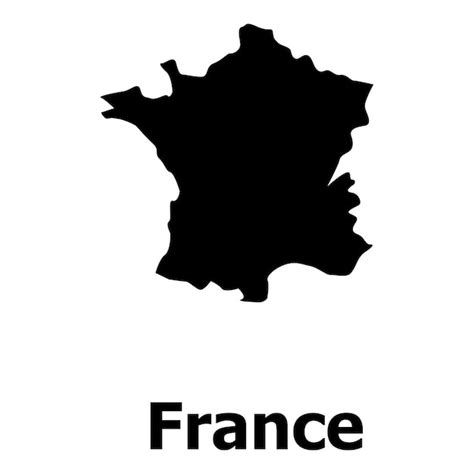 Premium Vector France Map Icon Simple Illustration Of France Map