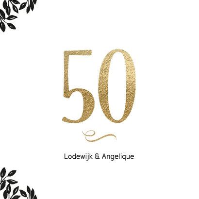 Uitnodiging 50 Jaar Huwelijk Cheers Kaartje2go