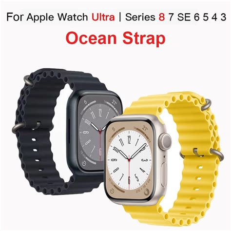 Pulseira Oceano Para Apple Watch Band 49mm 44mm 40mm 45mm 41mm 42mm