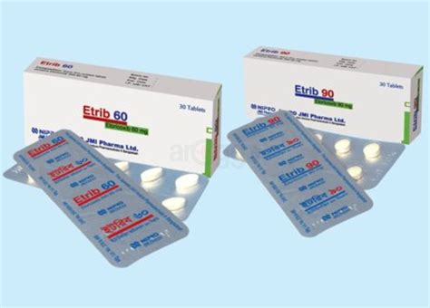 Etrib 60mg Tablet Arogga Online Pharmacy