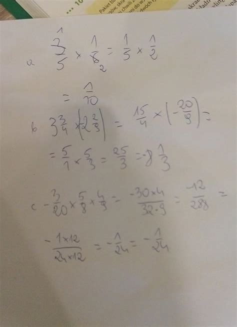 3 5 x 1 6 3 20 x 5 8 x 4 9 3 całe i 3 4 x 2całe i 2 9 tylko