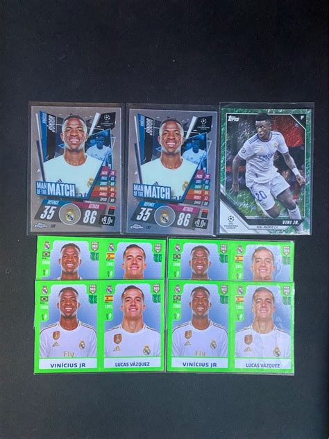 Vinicius Jr Rookie Lot Ronaldo Messi Soccer Cards Match Attax Topps