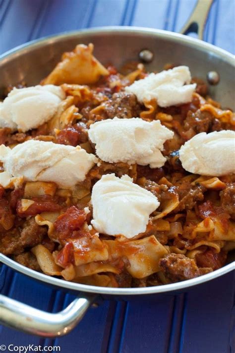 Skillet Lasagna A Better Hamburger Helper Recipe Recipes