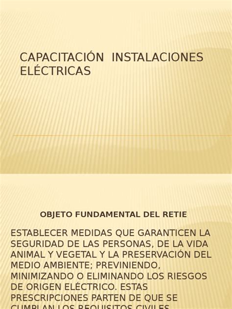 PDF Capacitación instalaciones eléctricas DOKUMEN TIPS