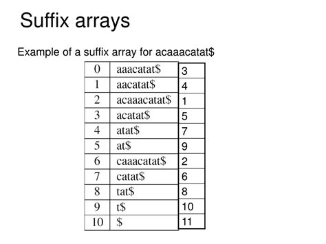 ppt suffix trees and suffix arrays powerpoint presentation free download id 1076432