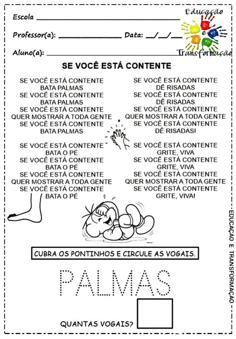 Atividades Cantigas Populares Atividades