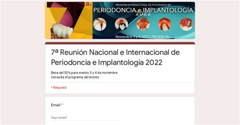7ª Reunión Nacional e Internacional de Periodoncia e Implantología 2022