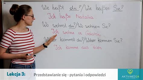 Niemiecki dla Opiekunek Seniorów Lekcja 3 Przedstawianie się