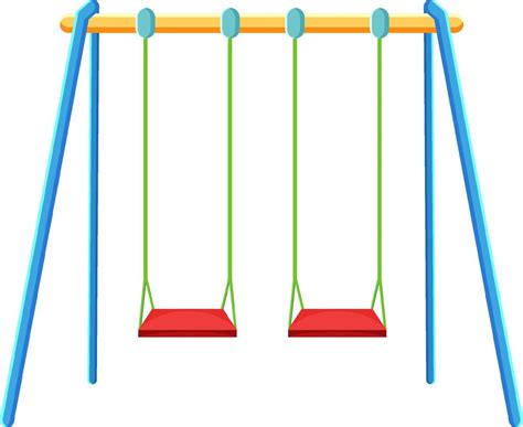Playground Swings On White Background 8619133 Vector Art At Vecteezy