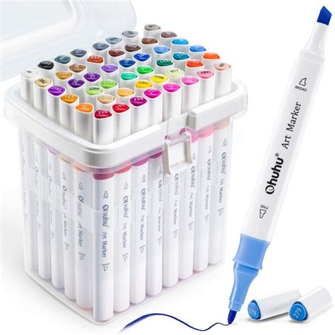Feutre A Alcool Ohuhu Lot De 48 Marqueurs Promarker Permanents 48