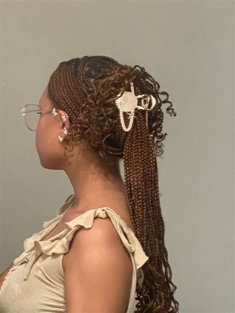 Braids In Claw Clip Hair Hair Styles Braids