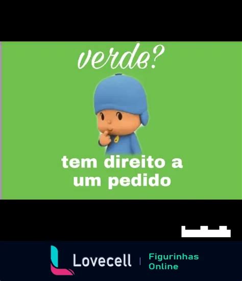 Figurinha Escolha Uma Cor Verde Pedido Direito Para Whatsapp Lovecell