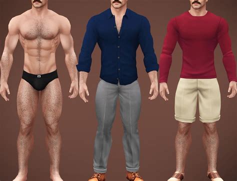 ATHLETIC PRESET Golyhawhaw Sims 4 Male Clothes Sims 4 Body Mods