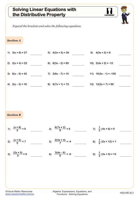 Distributive Property Worksheet Top Teacher Worksheets Library