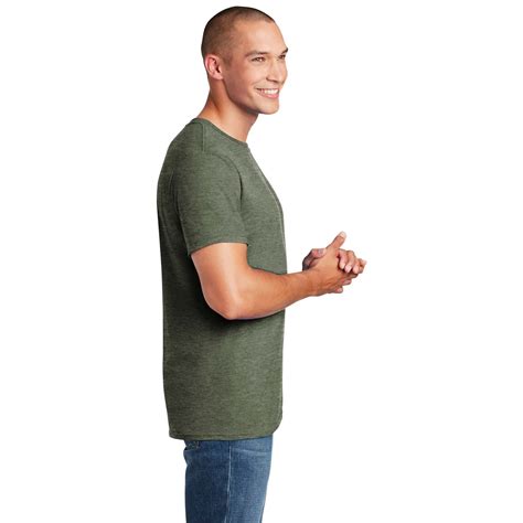 Gildan 64000 Softstyle T Shirt Heather Military Green Full Source