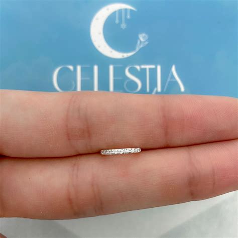Piercing Argolinha Cravejada Helix Nariz Prata 925