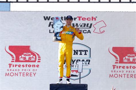 El triunfo en Monterey le da además el liderato de la IndyCar Foto