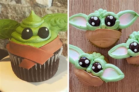 12 Baby Yoda Cupcakes That Are Almost Too Cute To Eat Let S Eat Cake
