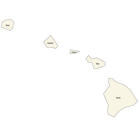 Blank Map Of Hawaii Counties Ultimaps