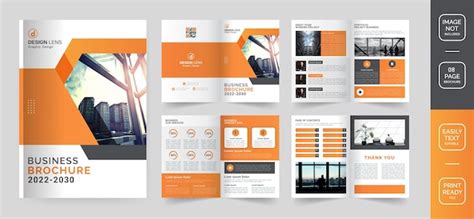 Corporate modern company profile broschüre design vorlage Premium Vektor