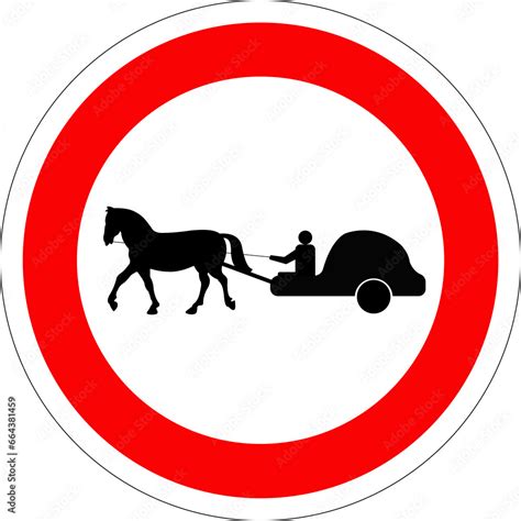 Panneau routier français Accès interdit aux véhicules à traction