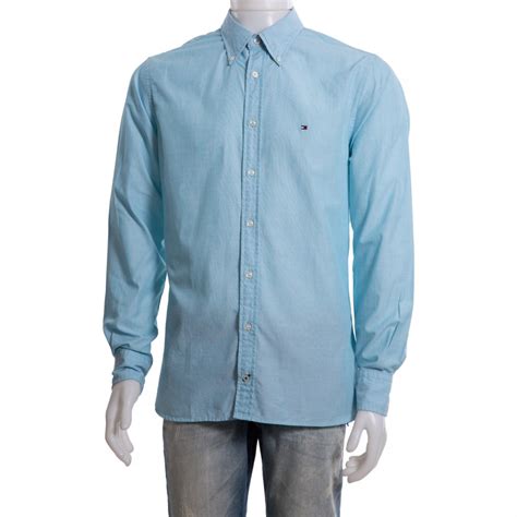 Bizz Store Camisa Social Masculina Tommy Hilfiger Custom Fit