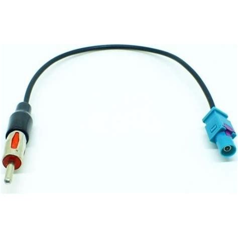 CABLE ADAPTATEUR FAKRA ISO POUR ANTENNE AUTORADIO Renault Vw Bmw