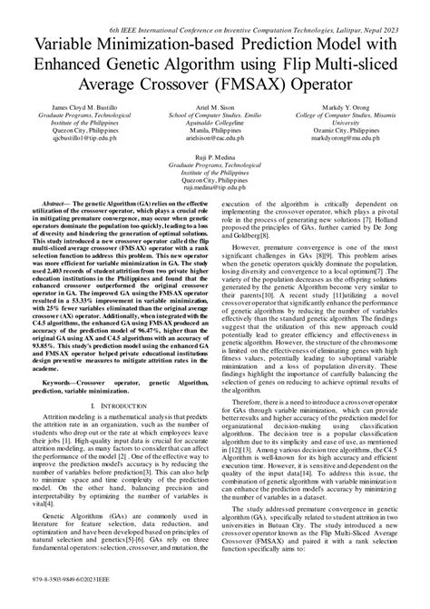 pdf variable minimization based prediction model with enhanced genetic algorithm using flip