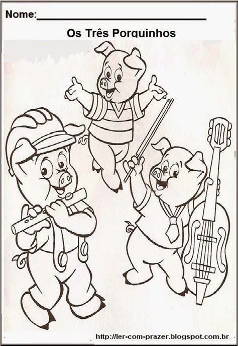 Desenhos Para Pintar Desenhos Dos Tres Porquinhos Para Colorir Porn