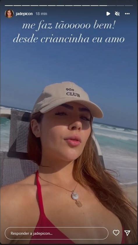 Jade Picon Esbanja Corpo Escultural Em Praia Do Rio De Janeiro Sbt