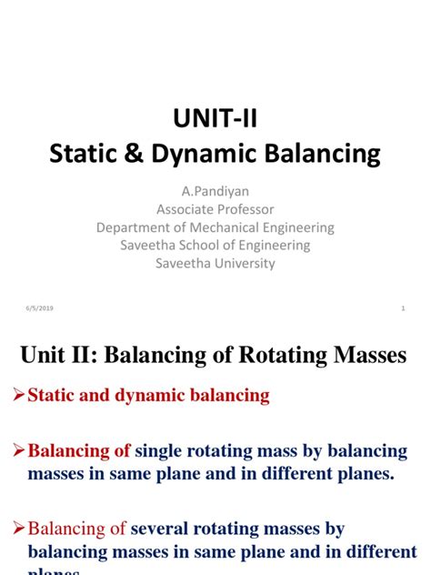 unit ii static and dynamic balancing pdf rotation around a fixed axis rotation